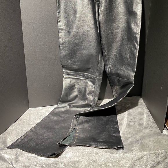 Cache | Pants & Jumpsuits | Cache Metallic Gray Leather Pants | Poshmark